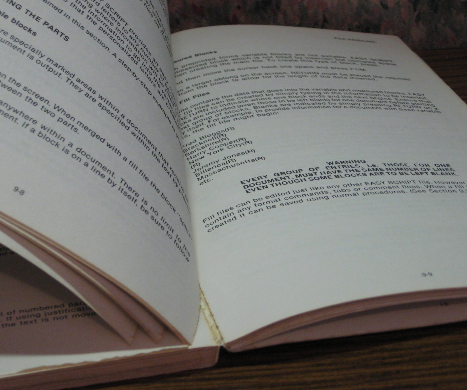 Computer Book - Commodore 64 Easy Script Spreadsheet Manual - 1980s Vintage