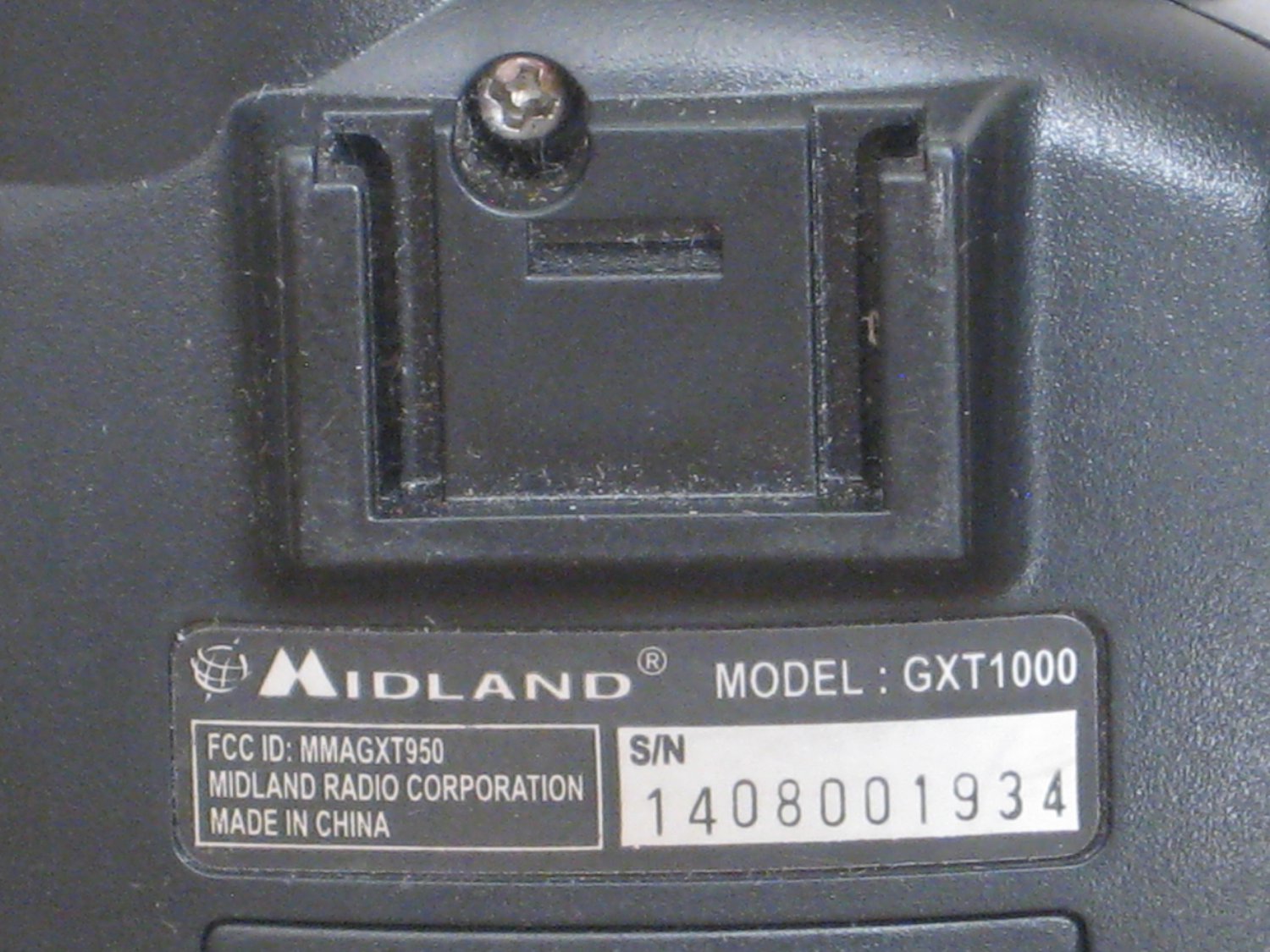 SOLD - Midland GXT X-Tra Talk 2 Way GMRS Radio GXT1000 - Black