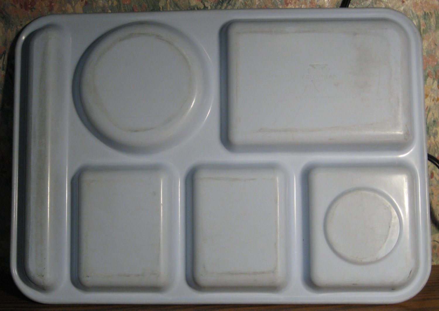 Arrowhead Blue Plastic School Cafeteria Compartmented Serving Tray ...