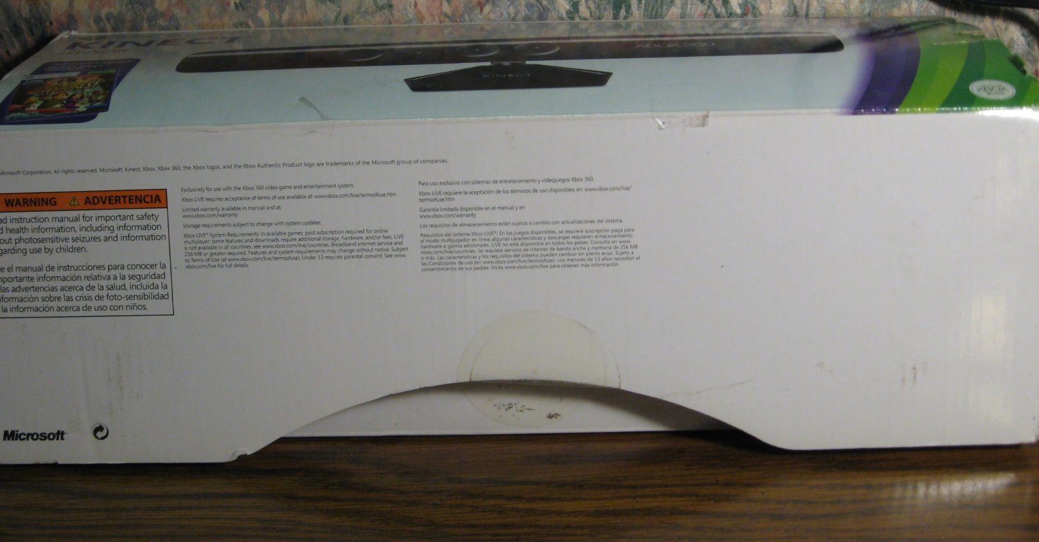 Microsoft XBox 360 Kinect Motion Sensor / Capture Controller