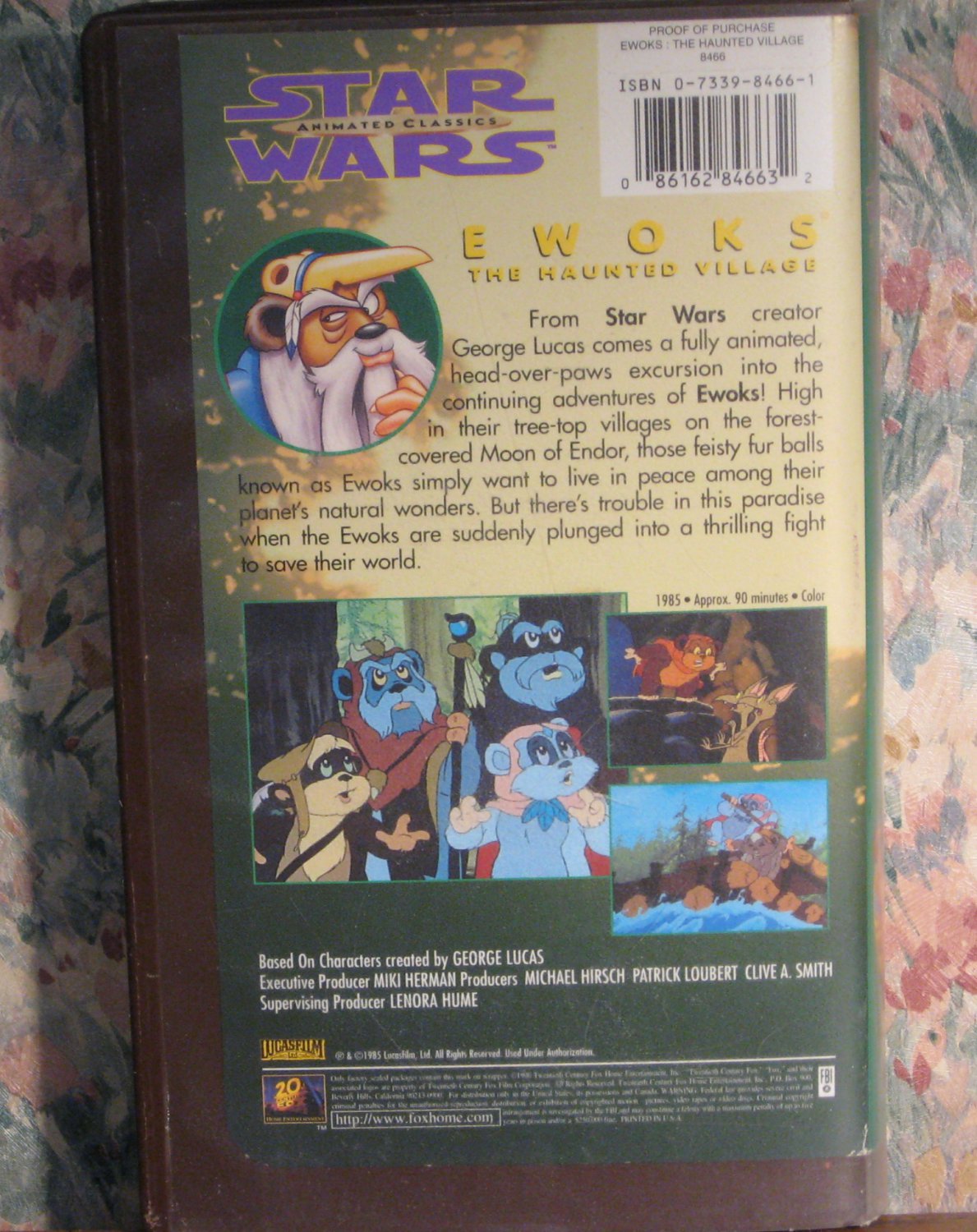 Star Wars Animated Classics Ewoks - The Haunted Village VHS Video ...