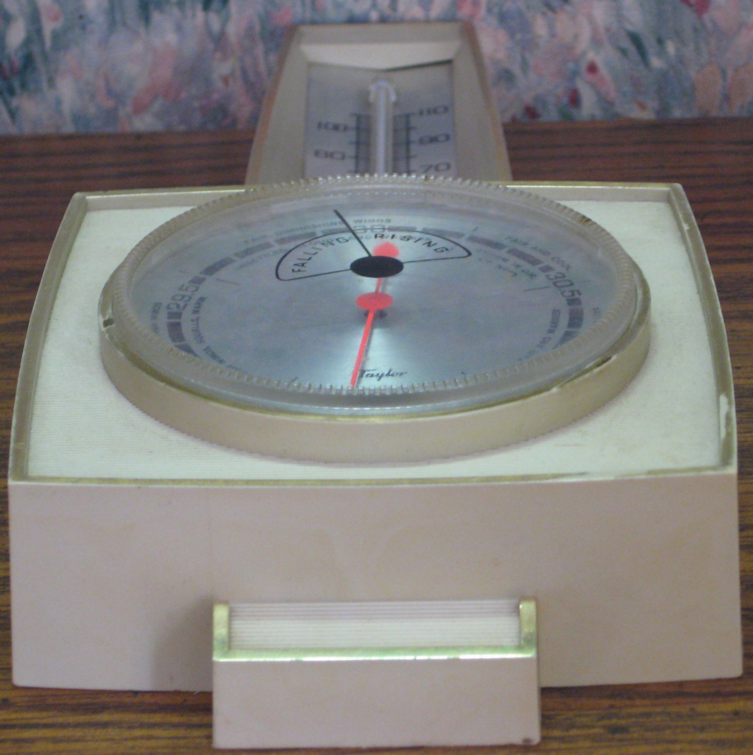 Taylor Wall Mounted Thermometer / Barometer - 1970s Vintage