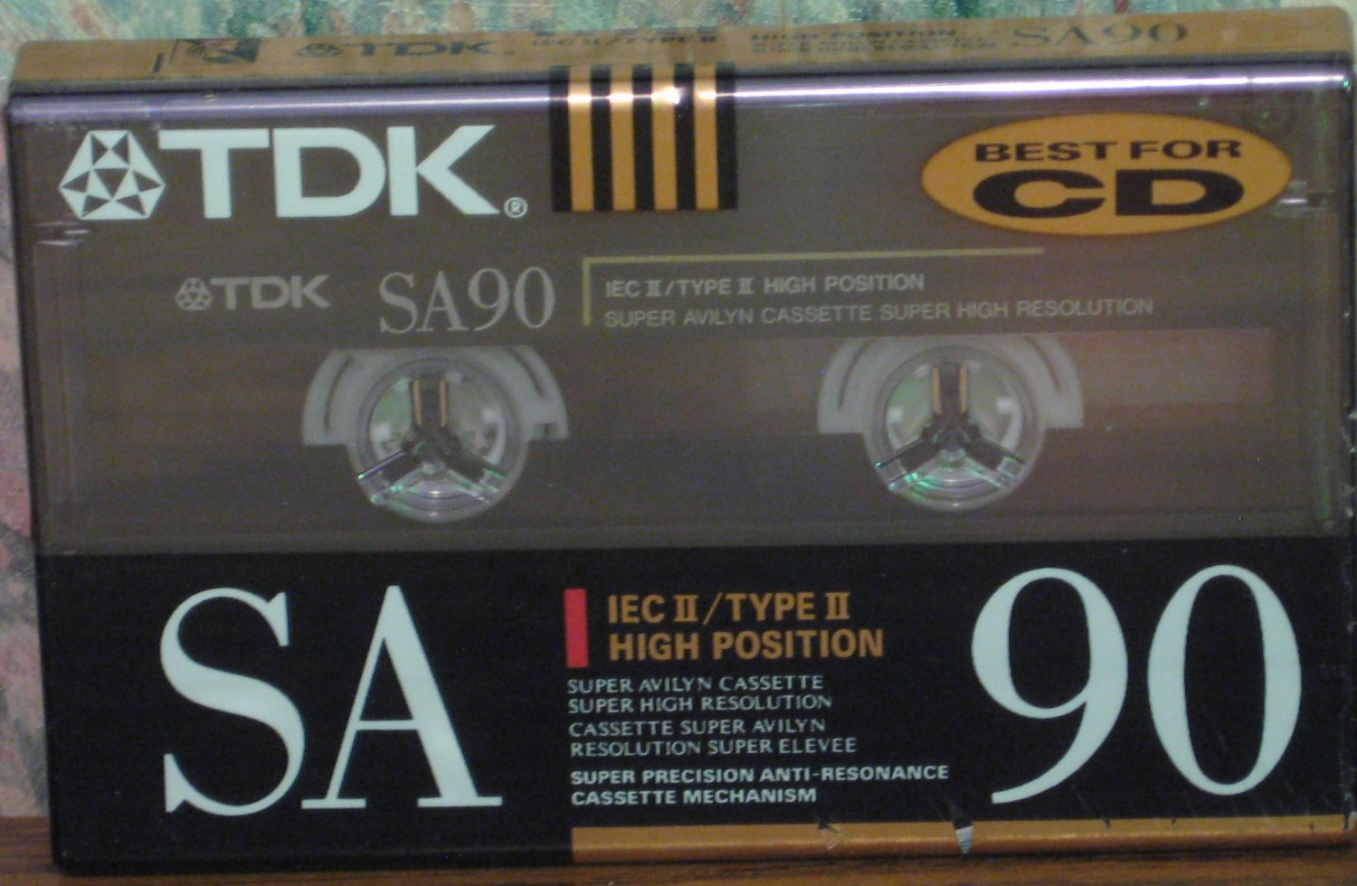 Audio Cassette Tape - TDK SA90 - 90 Minutes - 1991 Vintage