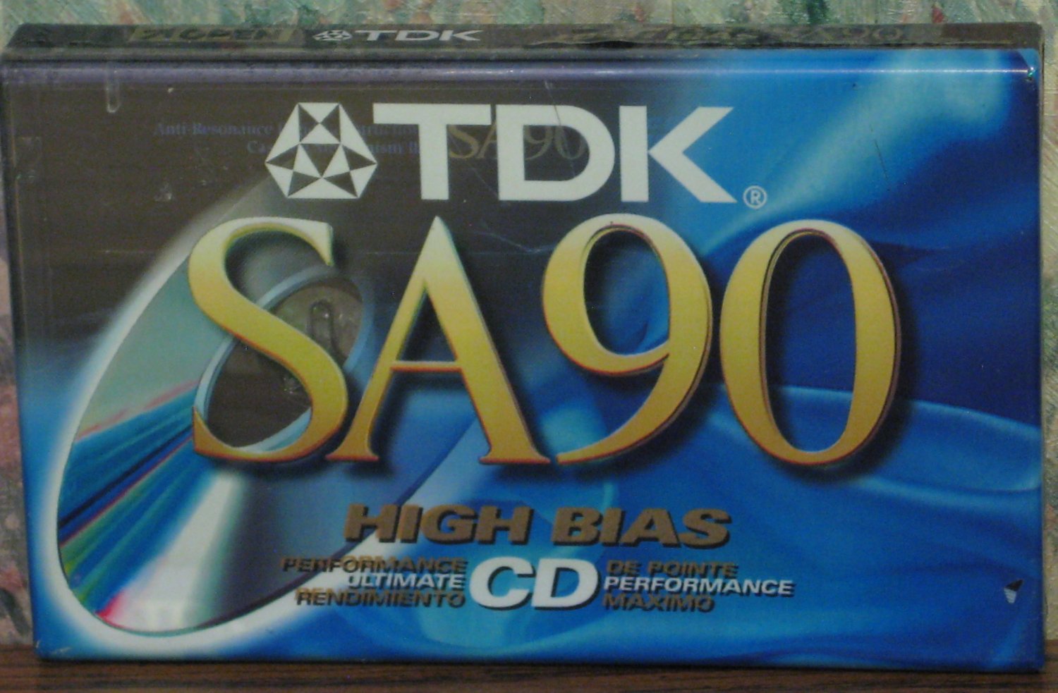 Audio Cassette Tape - TDK SA90 - 90 Minutes - Blue Label - No Date