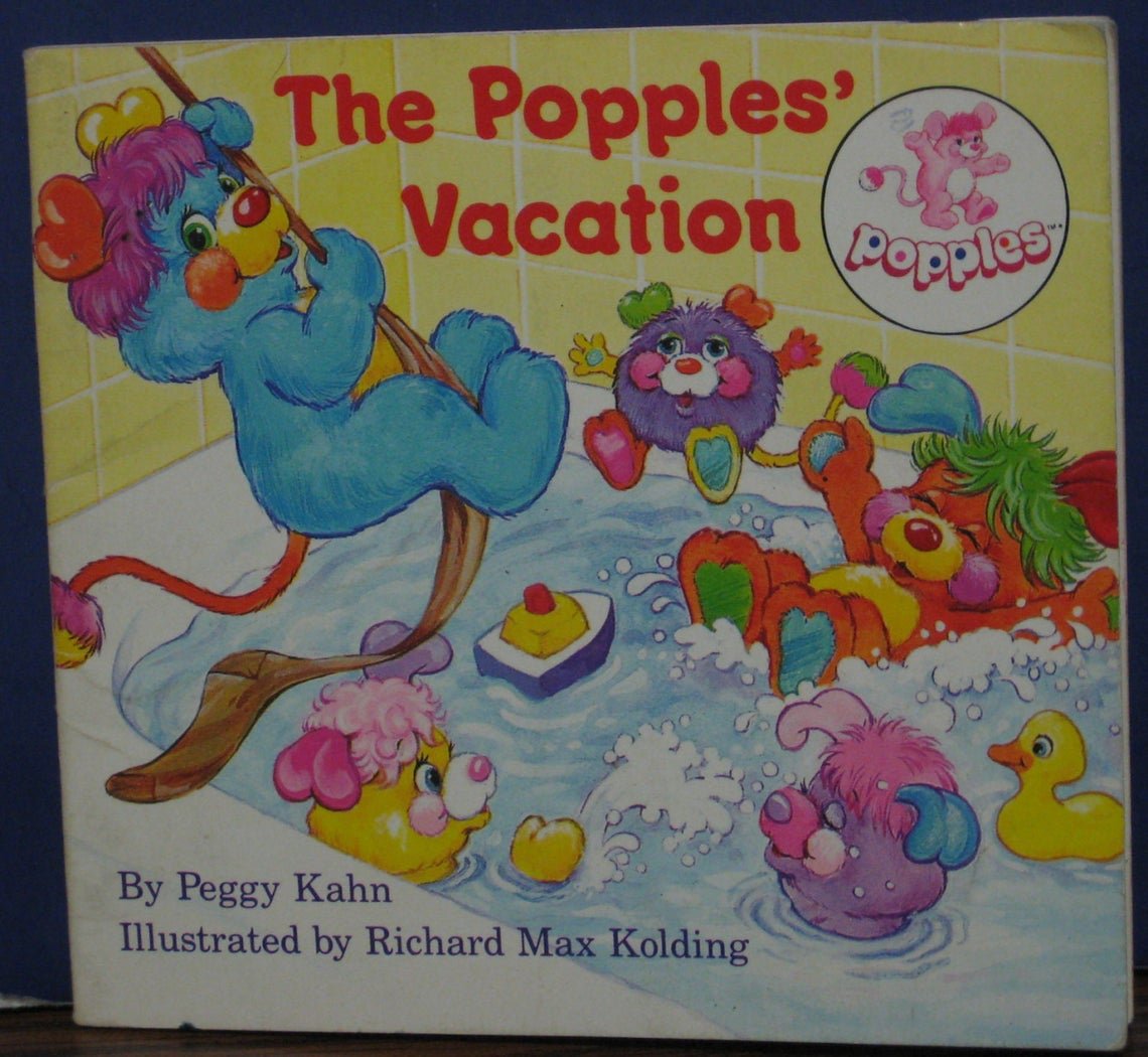 The Popples' Vacation Story Book - Peggy Kahn - Random House - 1987 Vintage