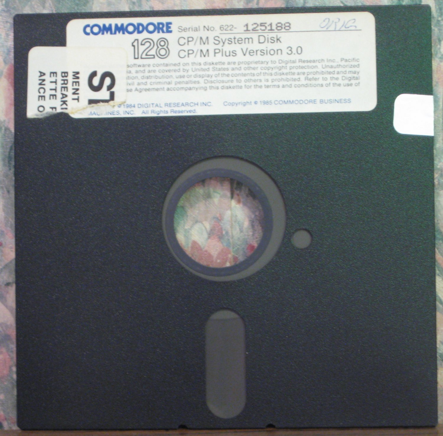 SOLD - Commodore 128 CP/M Plus Version 3.0 System and Utilities Floppy ...