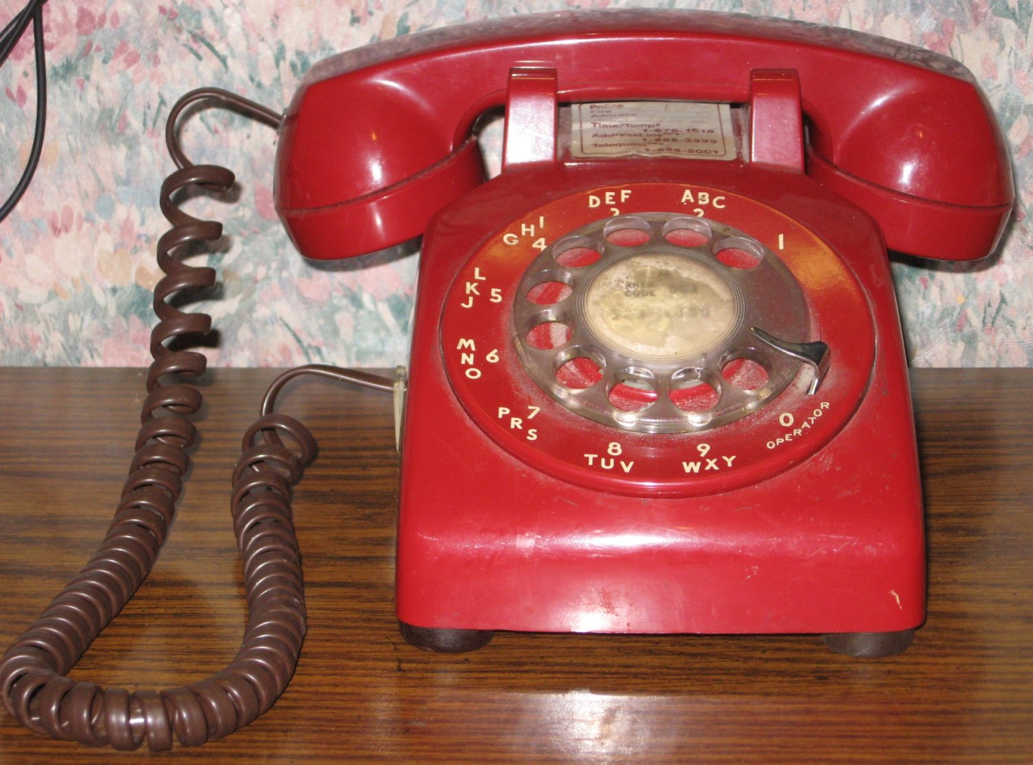 Western Electric Rotary Desk Telephone DM500 - Red - Handset Volume ...