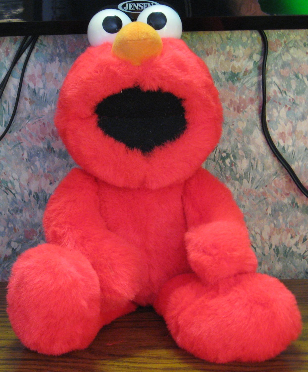 Sesame Street Alphabet Elmo Talking Plush Monster Muppet - 17" - Tyco ...