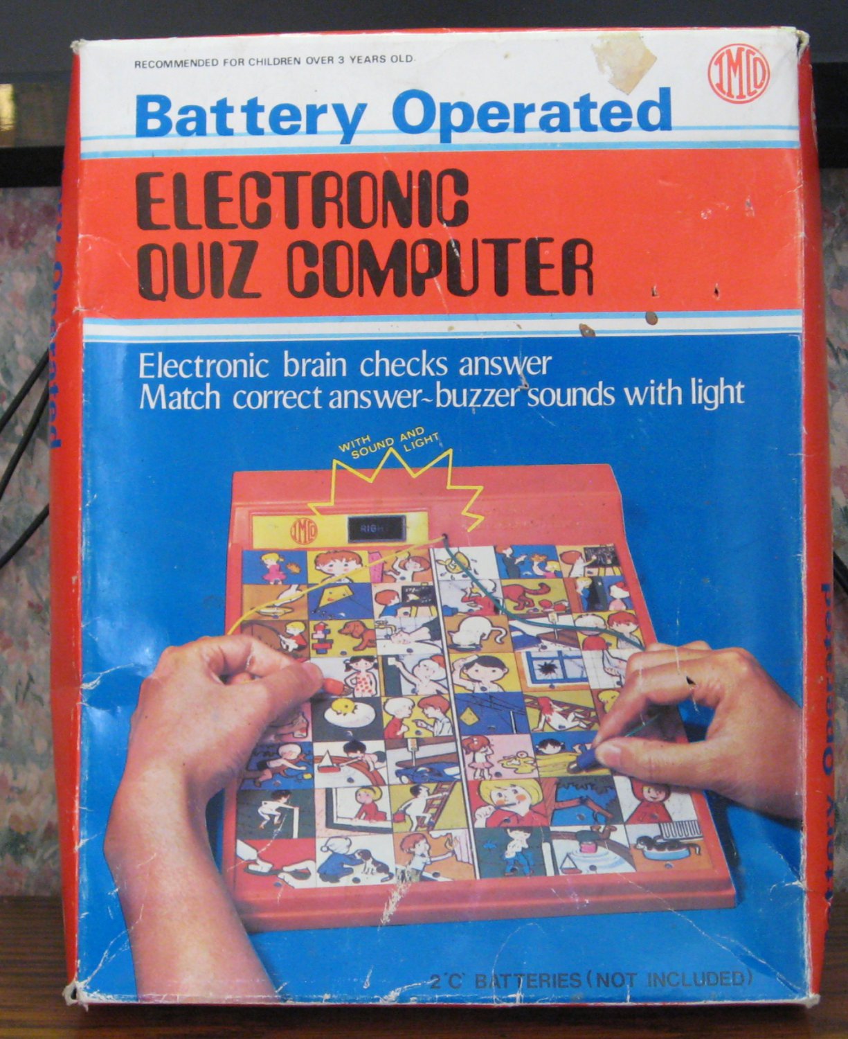 SOLD - Battery Operated Electronic Quiz Computer Memory Match Game ...