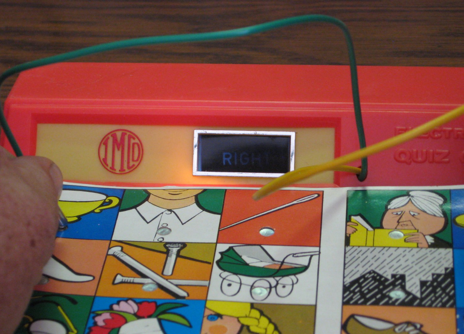 SOLD - Battery Operated Electronic Quiz Computer Memory Match Game ...