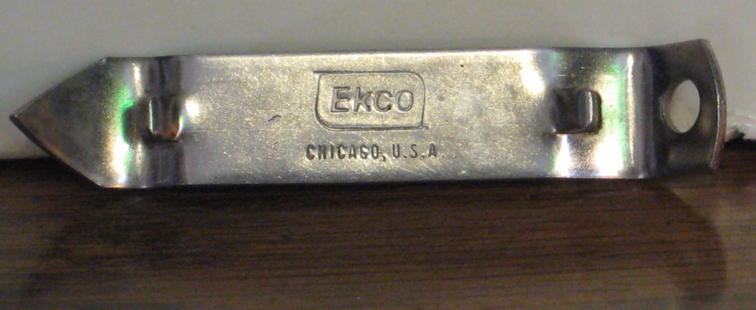 Ekco Accurate Profile Can Tapper Metal Bottle Opener - 1950s / 1960s ...