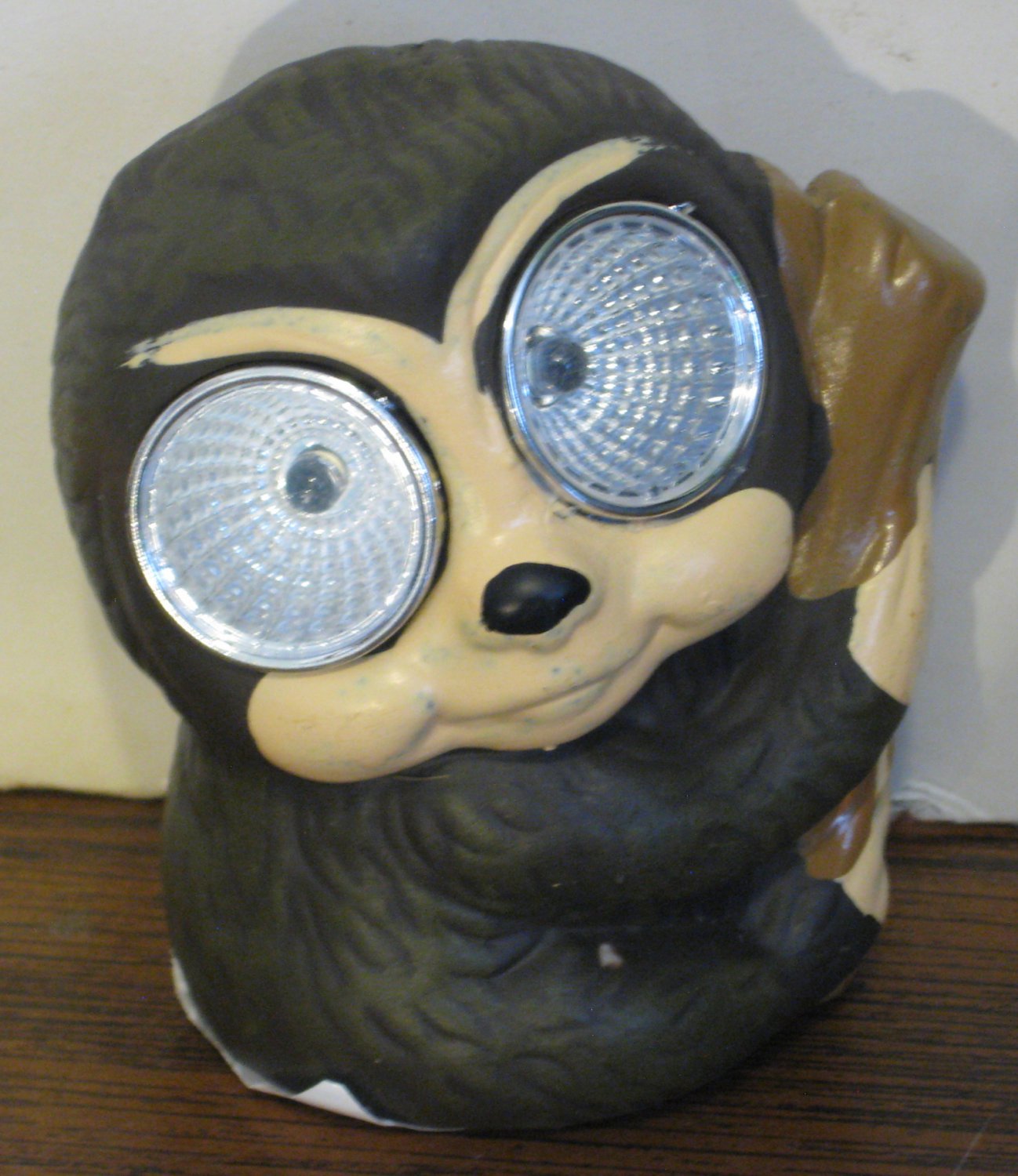 Solar Powered LED Light Up Decorative Stoneware Sloth or Monkey Garden ...