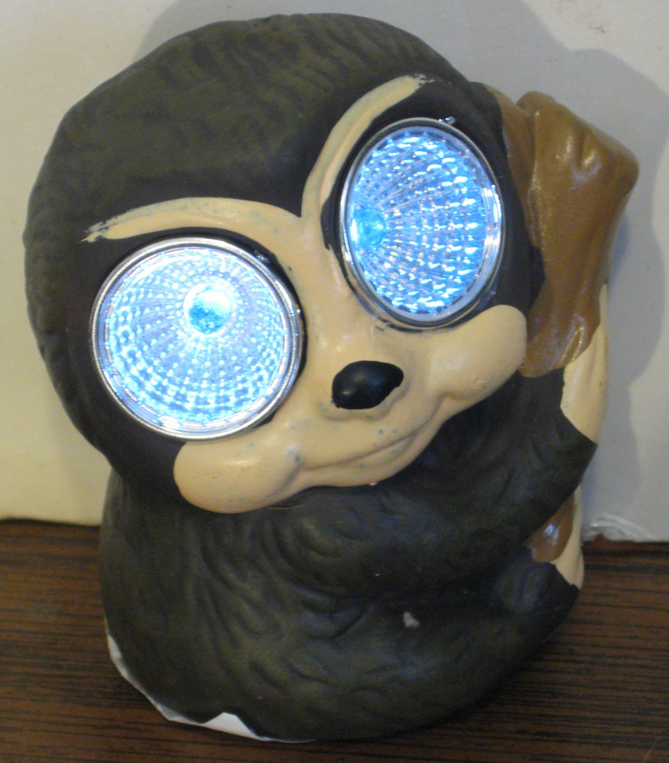 Solar Powered LED Light Up Decorative Stoneware Sloth or Monkey Garden ...