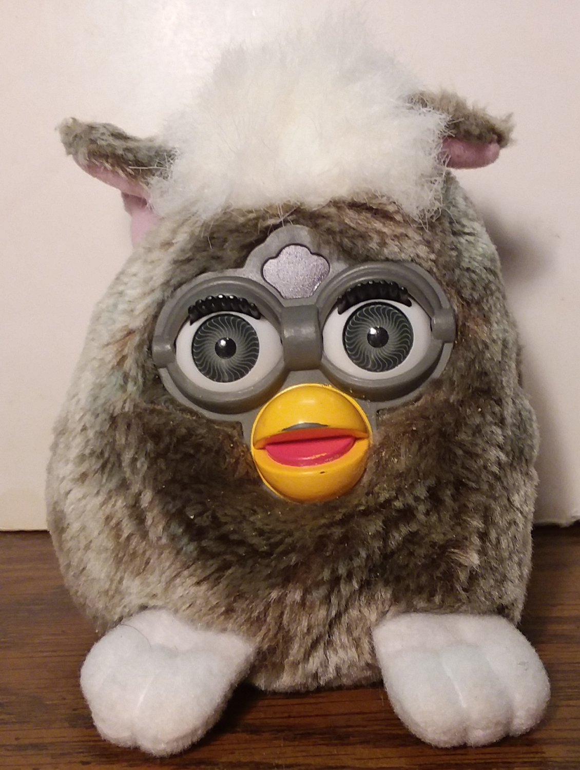 SOLD - Furby Buddies Beanbag Plush - Gray and White - 5" Tall - Tiger ...