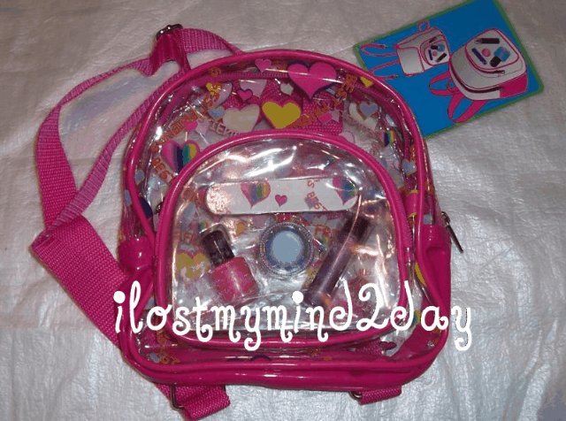 GIRLS BEST FRIENDS BACKPACK WITH MAKEUP NICE STOCKING STUFFER~NWT