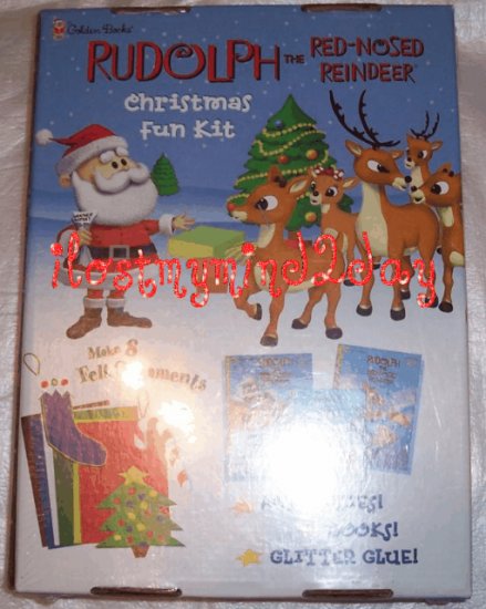 RUDOLPH THE RED NOSED REINDEER CHRISTMAS FUN KIT, ORNAMENTS,BOOKS,NICE ...