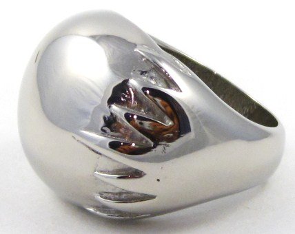 High Polish Chunky Stainless Steel Ring SSR4543