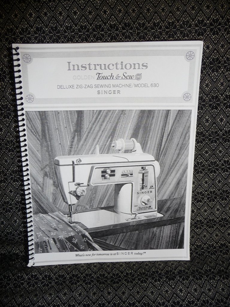 Singer 630 Instruction Manual - Reproduction, Spiral-Bound