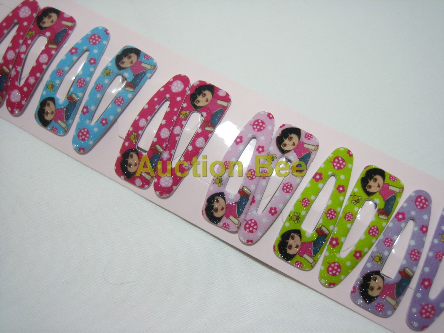 Wholesale 60pcs Dora Girl Snap Hair Clip 4.5cm (sitting_hole)