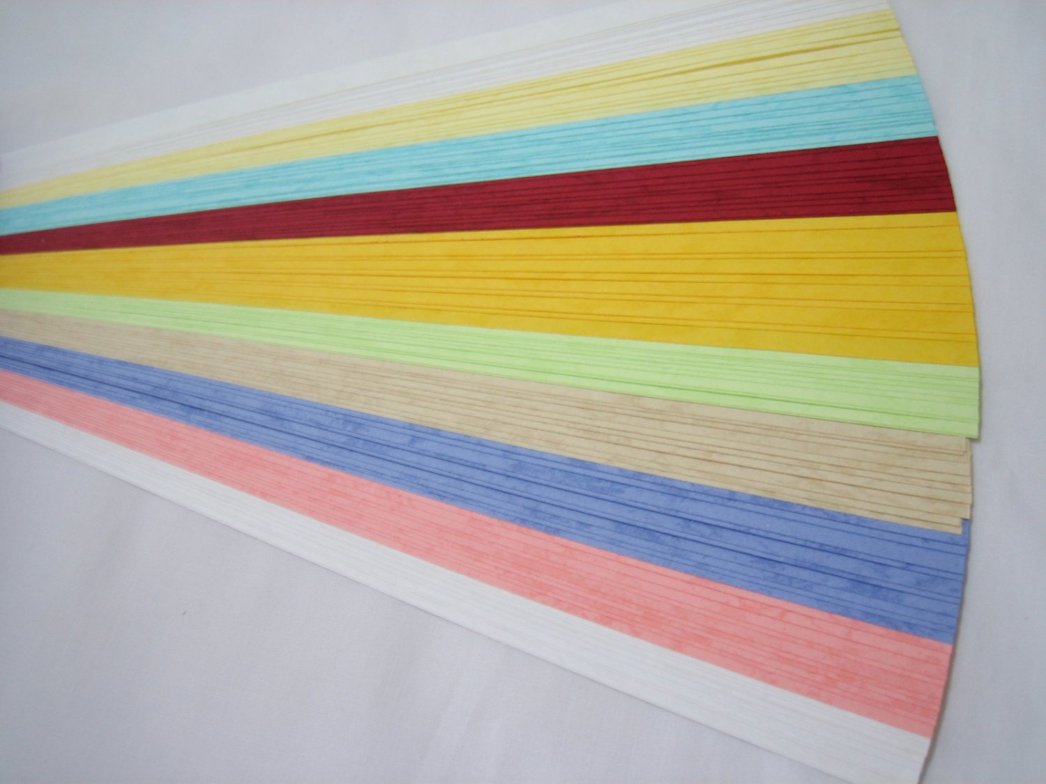 100 strips Embossed Mix Colour II Origami Folding Lucky Star Paper Strips