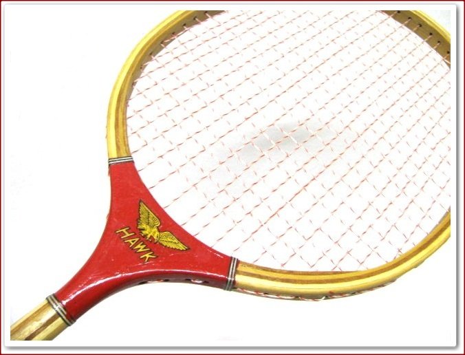 Red Hawk Vintage Badminton Racquets Classic Old School Racket