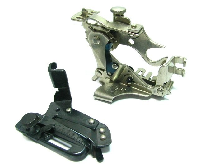 Vintage Singer Sewing Machine Attachments 160809 Ruffler Hemmer Zipper ...