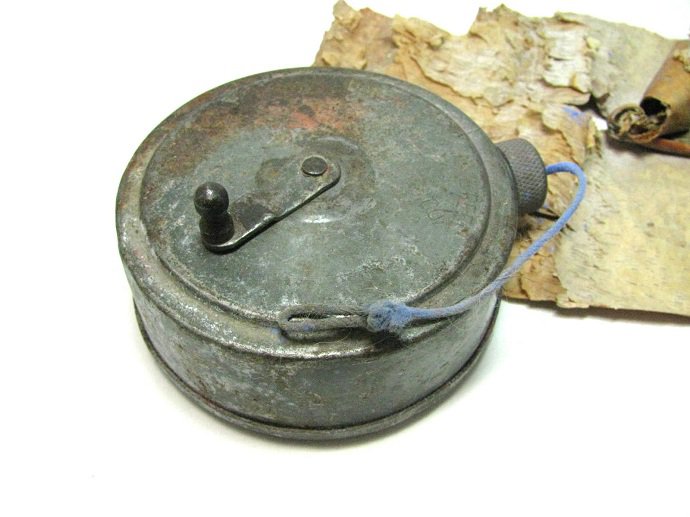 Dandee Vintage Chalk Line Reel 43 USA Metal Carpenter Building Housing ...