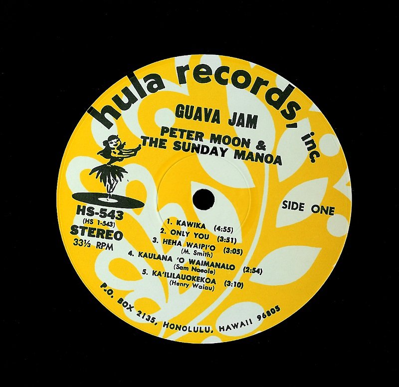 Sunday Manoa Guava Jam LP Hawaiian Folk Music 1960s Vinyl Record ...