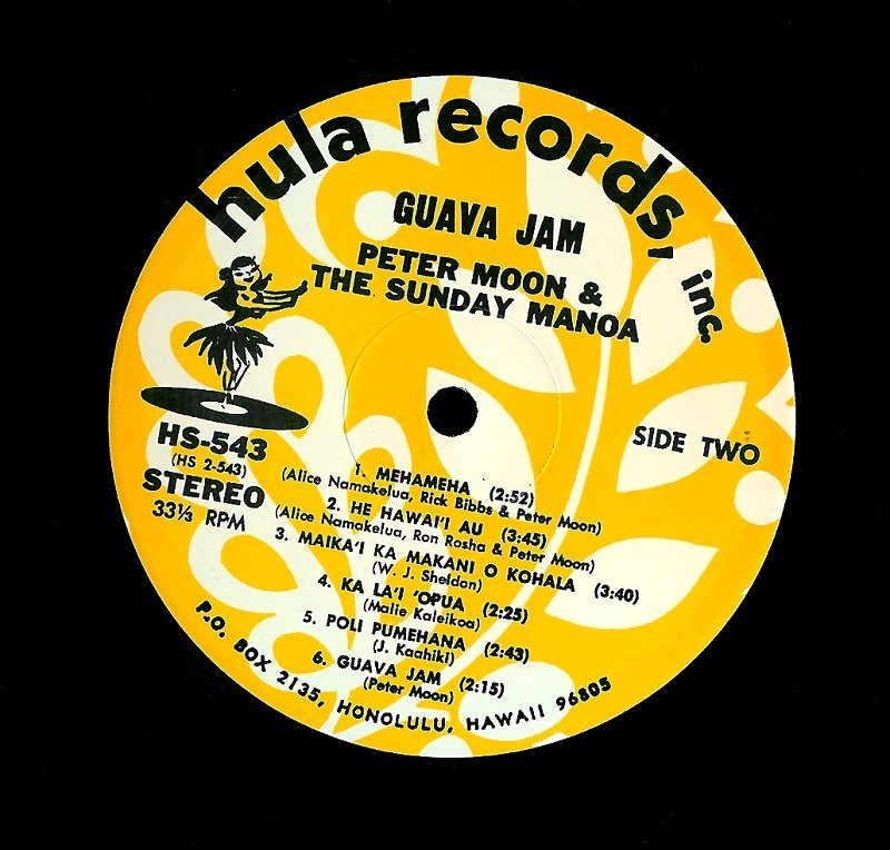 Sunday Manoa Guava Jam LP Hawaiian Folk Music 1960s Vinyl Record ...