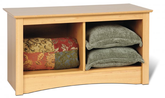 Maple Twin Hallway Bed Footboard Bench Storage Room Organizer