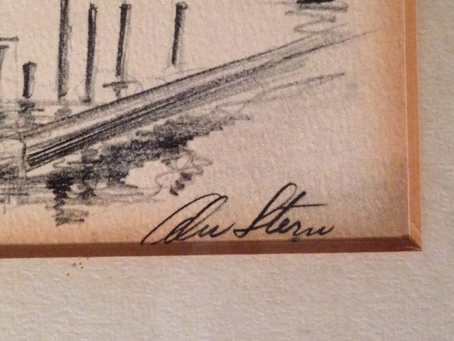 Alec Stern Sausalito Cove Etching