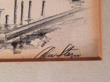 Alec Stern Sausalito Cove Etching