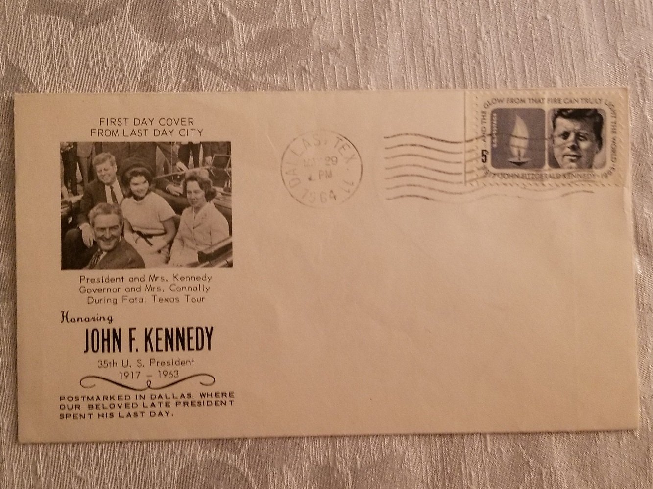 4 - John F Kennedy Unaddressed Envelopes Stamped