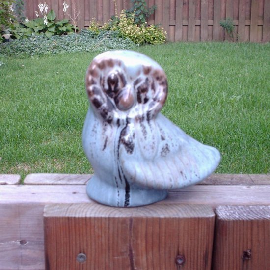 Reserved Blue Mountain Pottery Stylized Slate Bird Owl Gray Canadian ...