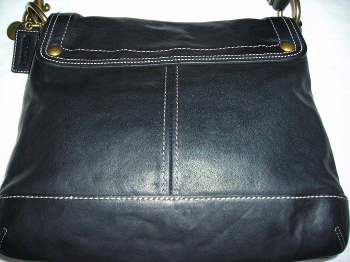 Coach Legacy Stripe Ali Slim Flap Bag EUC