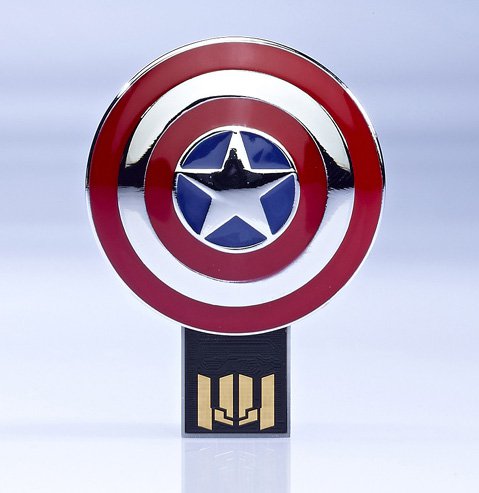 The AVENGERS USB Flash Drive Captain America Shield 8GB