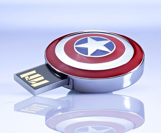 The AVENGERS USB Flash Drive Captain America Shield 8GB