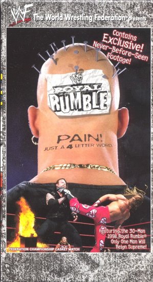 WWF Royal Rumble 1998 Video NEW WWE Undertaker Shawn Michaels HBK ...