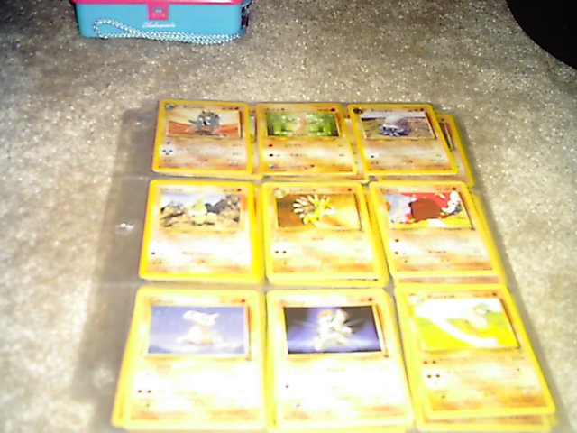 Electric type pokemon cards half sleeve sheet (9 cards)