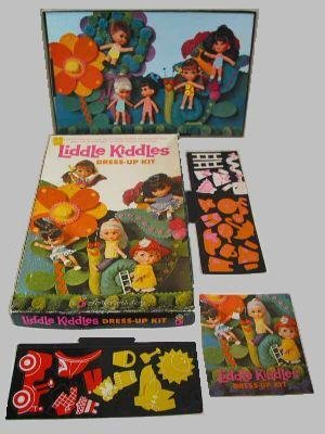 LIDDLE kiddle KIDDLES old paper DOLL playset COLORFORMS