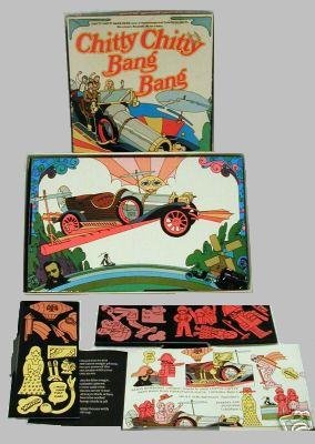CHITTY chitty BANG bang VINTAGE playset car+ COLORFORMS