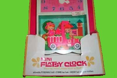 FLATSY frame VINTAGE playset CLOCK mod in BOX car DOLLS