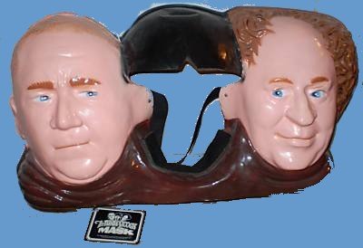 THREE 3 the STOOGES 1 guy can be all MOE curly + costume MASK