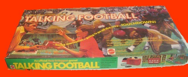 TALKING? vintage mattel? FOOTBALL complete? GAME