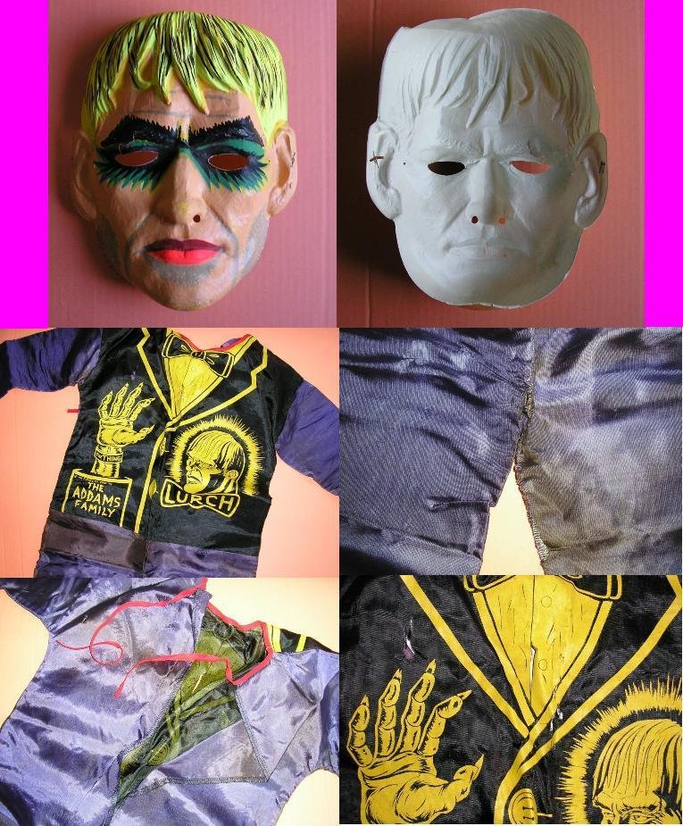 LURCH vintage ADDAMS FAMILY mask thing? FREE shipping the COSTUME
