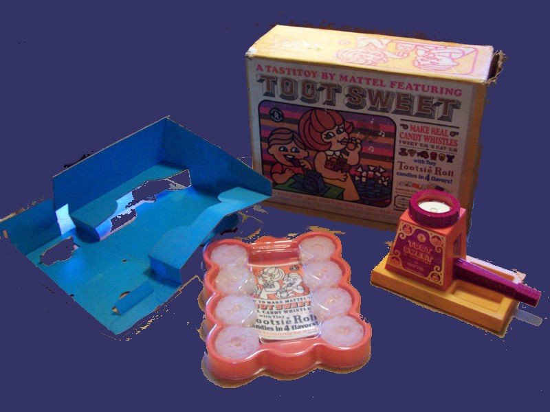 TOOT SWEET tootsie CANDY on hold roll WHISTLE chitty CHITTY BANG bang ...