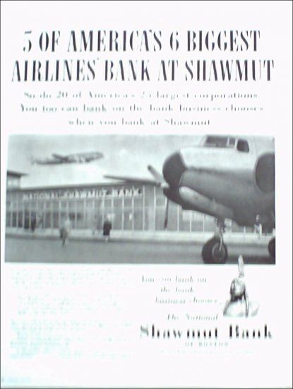 1952 Shawmut Bank ad
