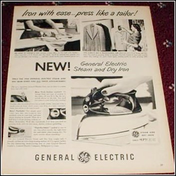 1950 GE Electric Iron ad