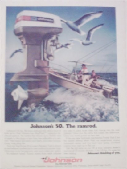 1973 Johnson 50 Motor ad