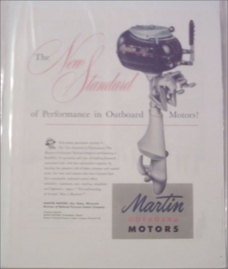 Martin Outboard Motor ad